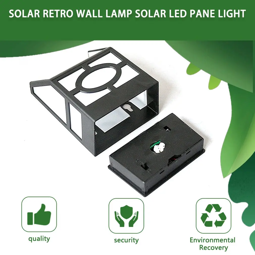 2-LED-Super-Bright-Solar-Power-Wall-Lamp-Energy-saving-ABS-Night-Light ...