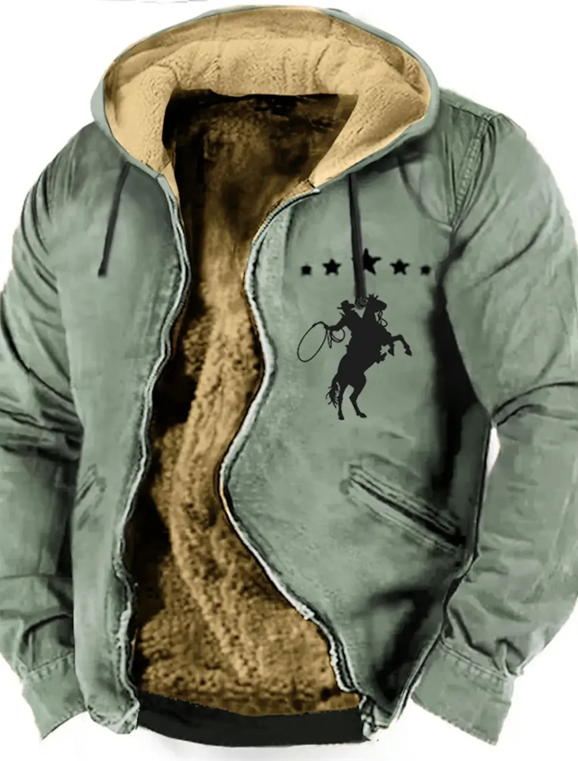Men-s-Zipper-Hoodies-CowBoy-Denim-Pattern-Winter-For-Men-Women-Thick ...