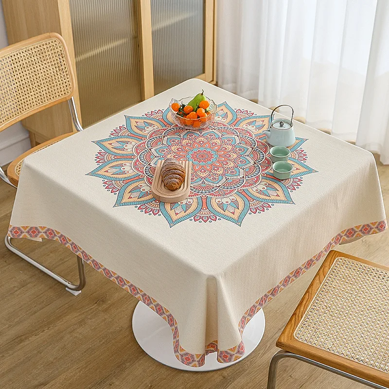 Boho-Ethnic-Style-Tablecloths-Home-Square-Decorative-Tablecloths ...