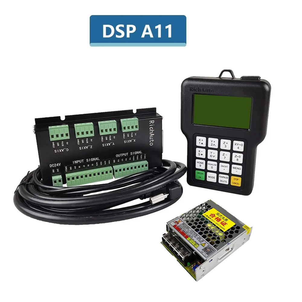 RichAuto DSP A11E 3-Axis motion control system RichAuto DSP CNC engraving motion controller ...