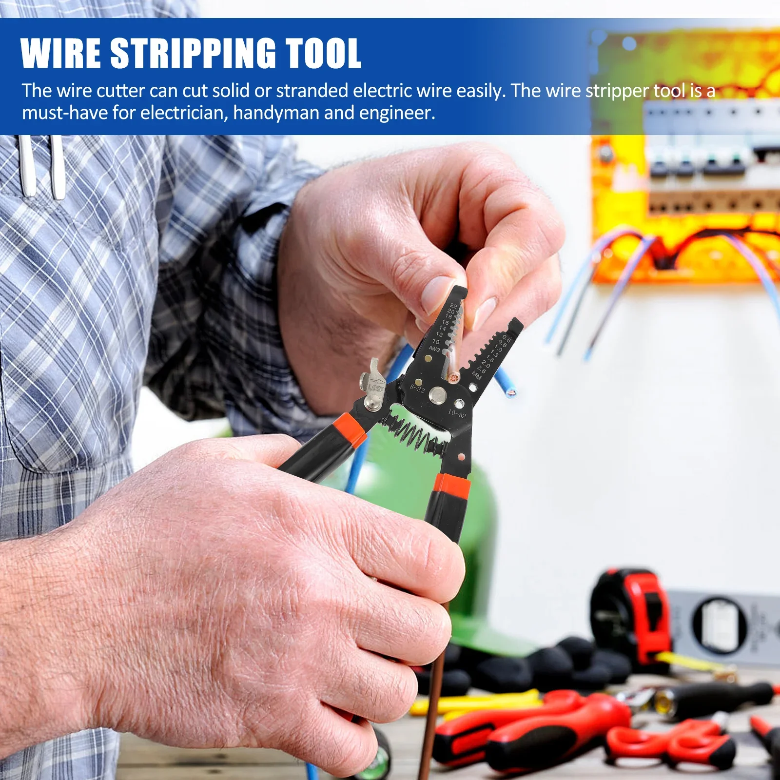 Wire-Stripper-7-Inch-Curved-Handle-Multi-function-Professional-Pliers ...