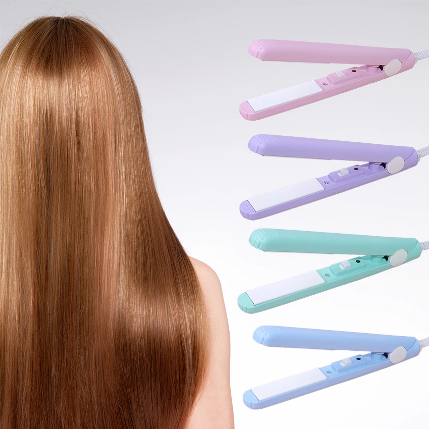 1PC High Quality Mini Hair Straightener Flat Iron Straightening ...