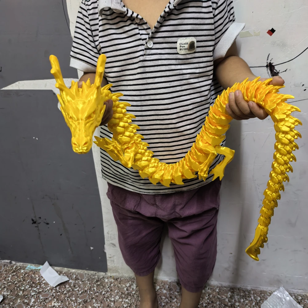 30CM 90cm 3D Printed Conjoined Dragon Ornaments Joints Can Move ...