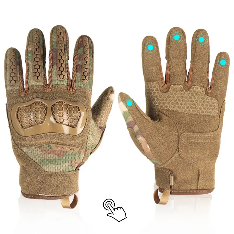 Tactical-Gloves-For-Outdoor-Sports-Bone-Protection-Full-Screen-Anti ...