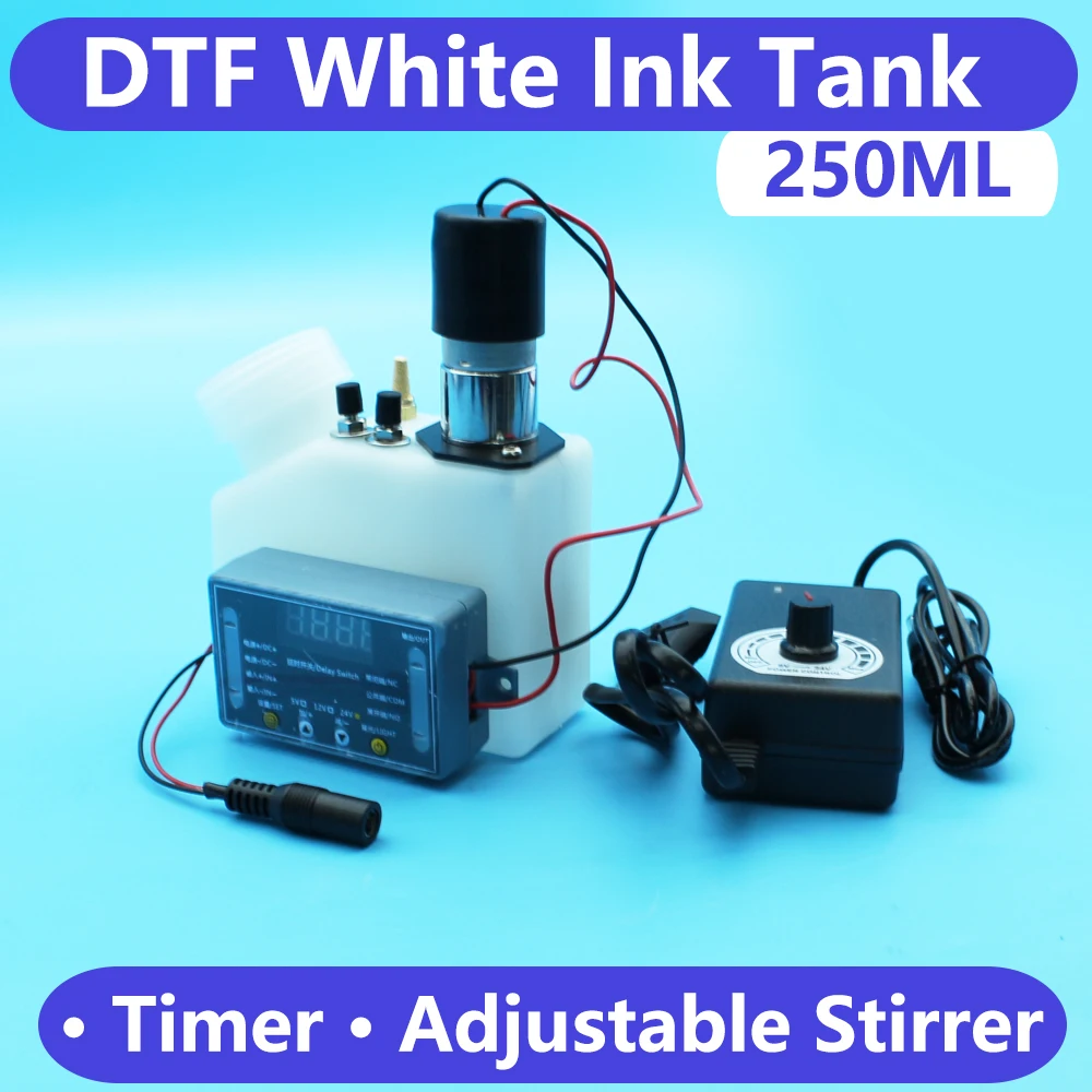 250ml-DTF-White-Ink-tank-With-Stirrer-Timer-Adjustable-Voltage-Power ...