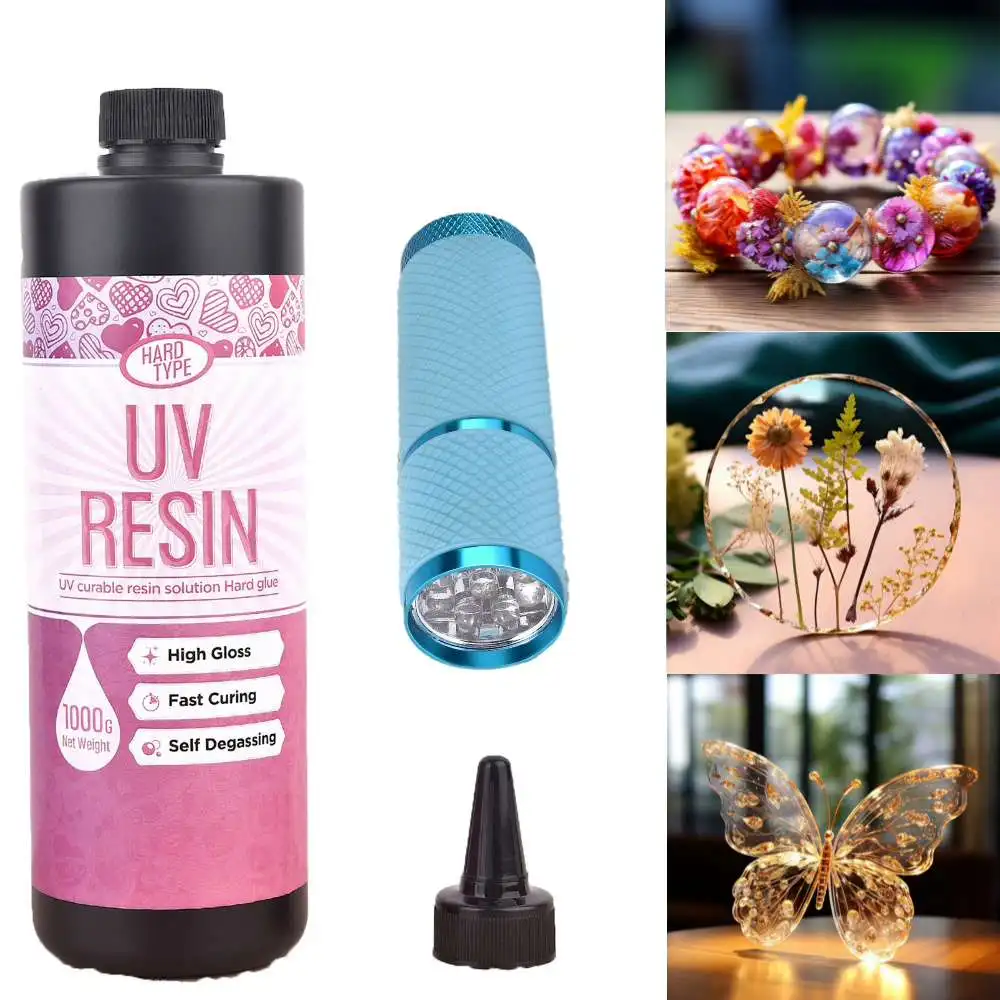 UV-Resin-Glue-20-50-100-500-1000g-Epoxy-Resin-And-UV-Lamp-High ...
