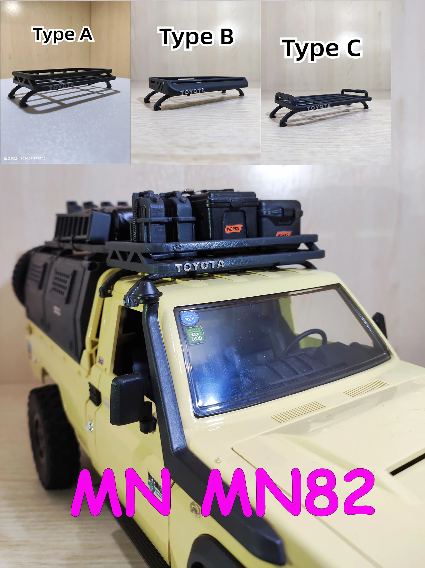 MN MN82 RC Remote Control Car Spare Parts Car Head Luggage Rack ...