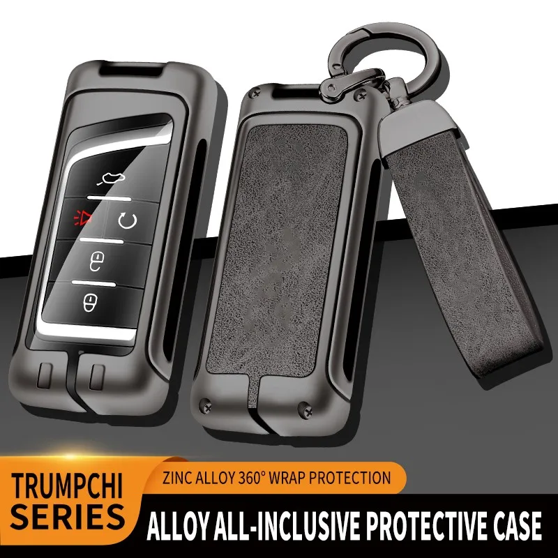 Zinc-Alloy-Leather-TPU-Key-Chain-Car-Remote-Key-Bag-For-Trumpchi-M6-M8 ...