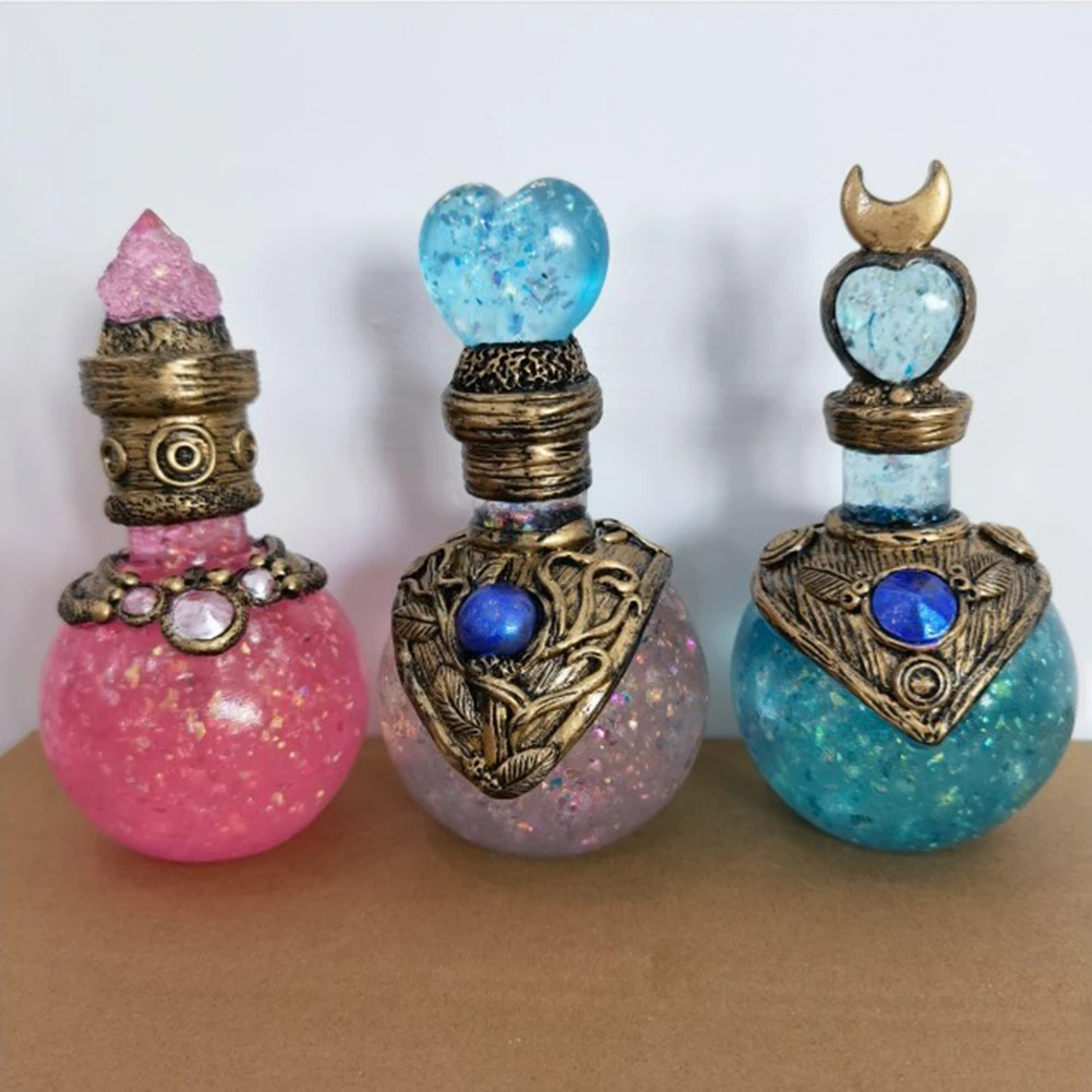 Creative Mermaid Aura Moon Magic Potion Magic Potion Desktop Decoration ...
