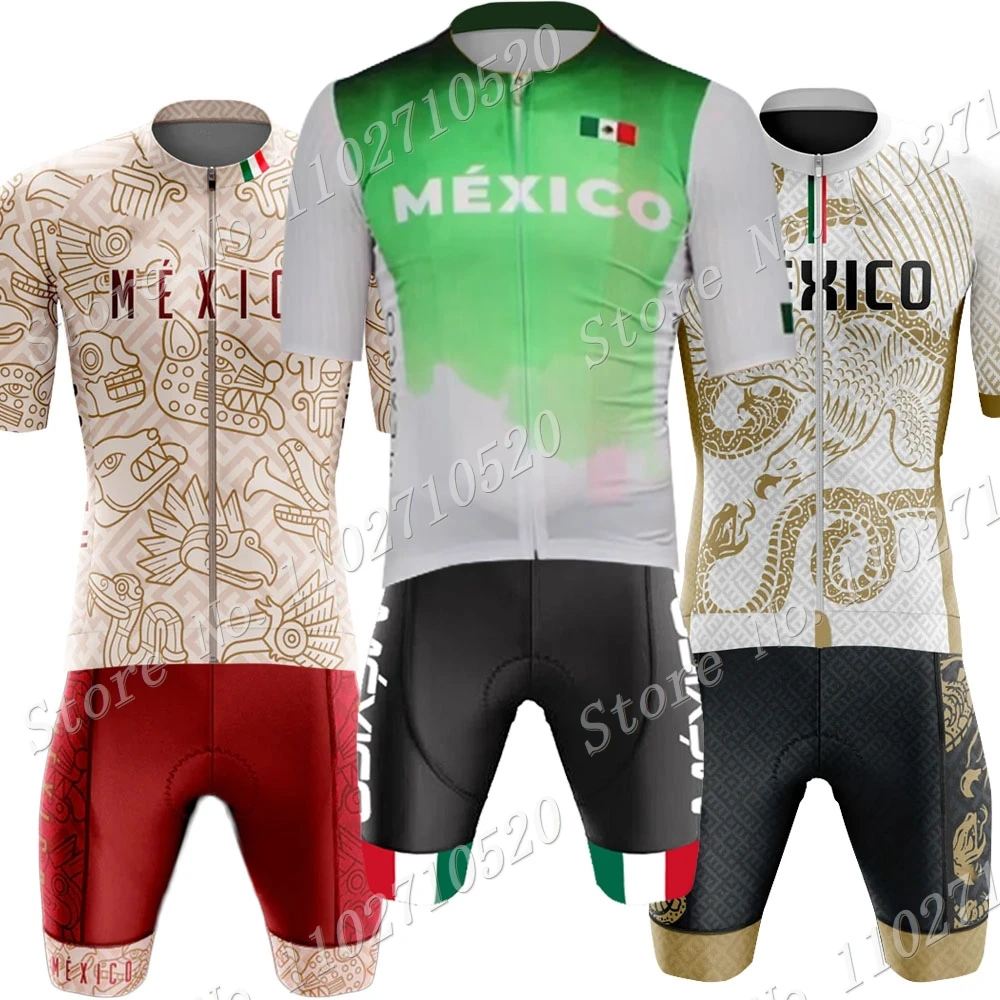 Mexico-Cycling-Jersey-2024-National-Team-Set-Summer-Mexican-Green ...