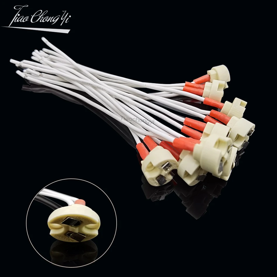 MR16-Lamp-Base-Ceramic-Socket-Base-with-High-Quality-Silicone-Cable-for ...
