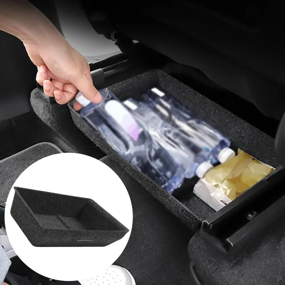Factory-Car-Organizer-Under-Passenger-Seat-Hidden-Tray-Storage-Box-For ...