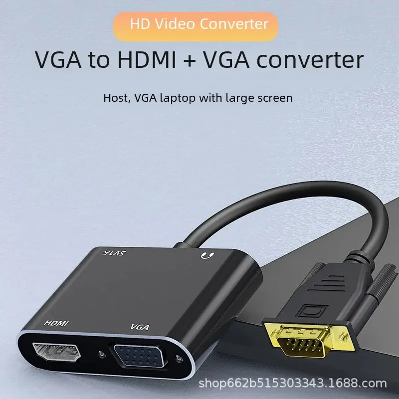 Vga-To-Hdmi-Converter-Audio-Screen-Mirroring-Video-Adapter-For ...