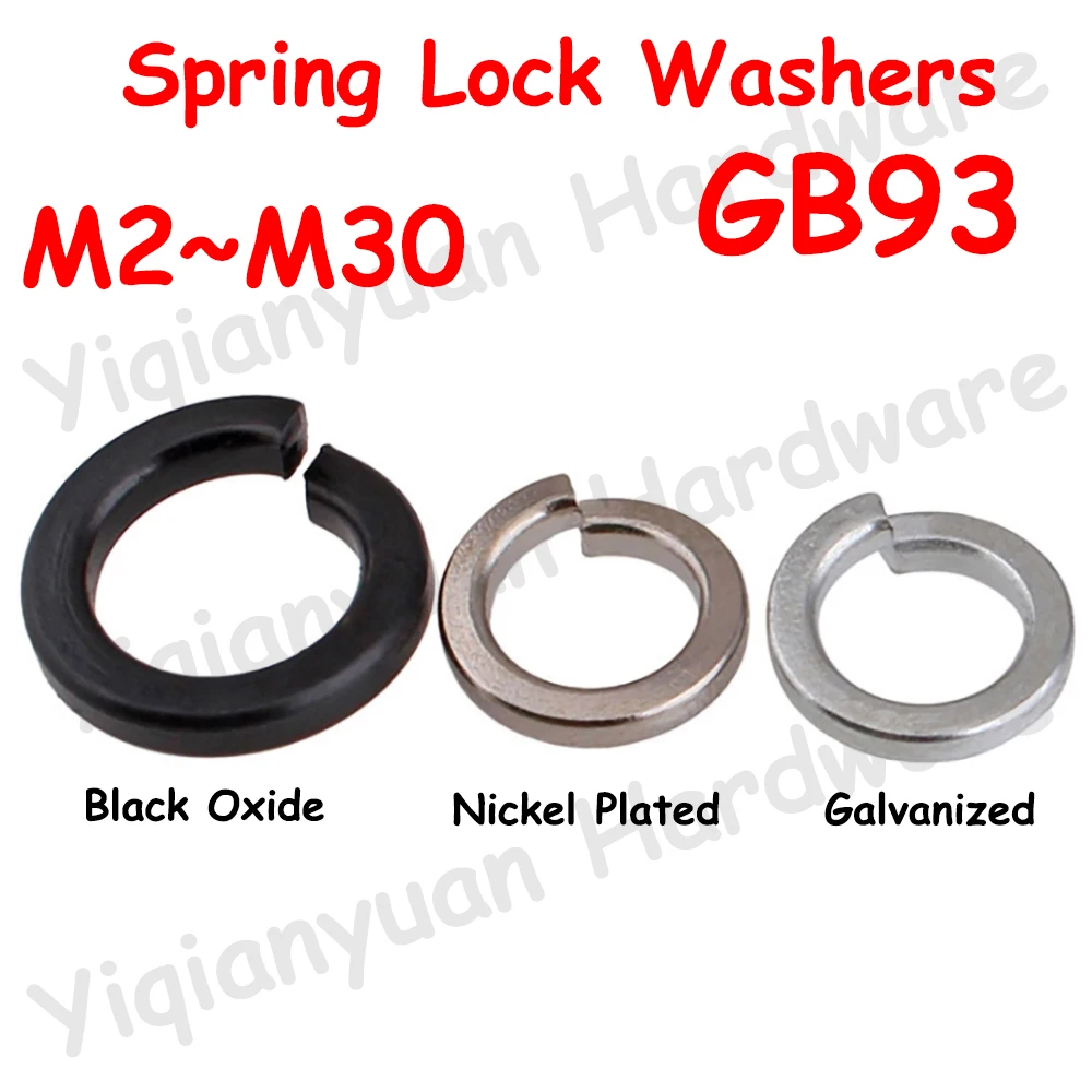 GB93-DIN127-Grade-8-8-Black-Oxide-Galvanized-Bright-Nickel-Plated-Carbon-Steel-Spring-Lock ...