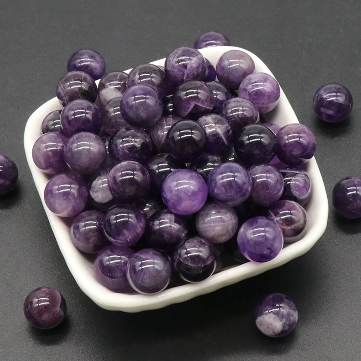 12MM-Gemstone-Round-Beads-for-DIY-Making-Jewelry-NO-Drilled-Hole-Loose ...