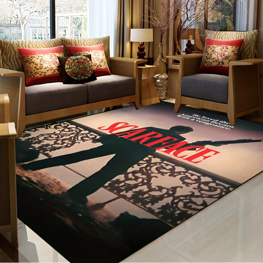 1pc Carpet SCARFACE Godfather Printed Non-slip Rug Parlor Mat Soft ...