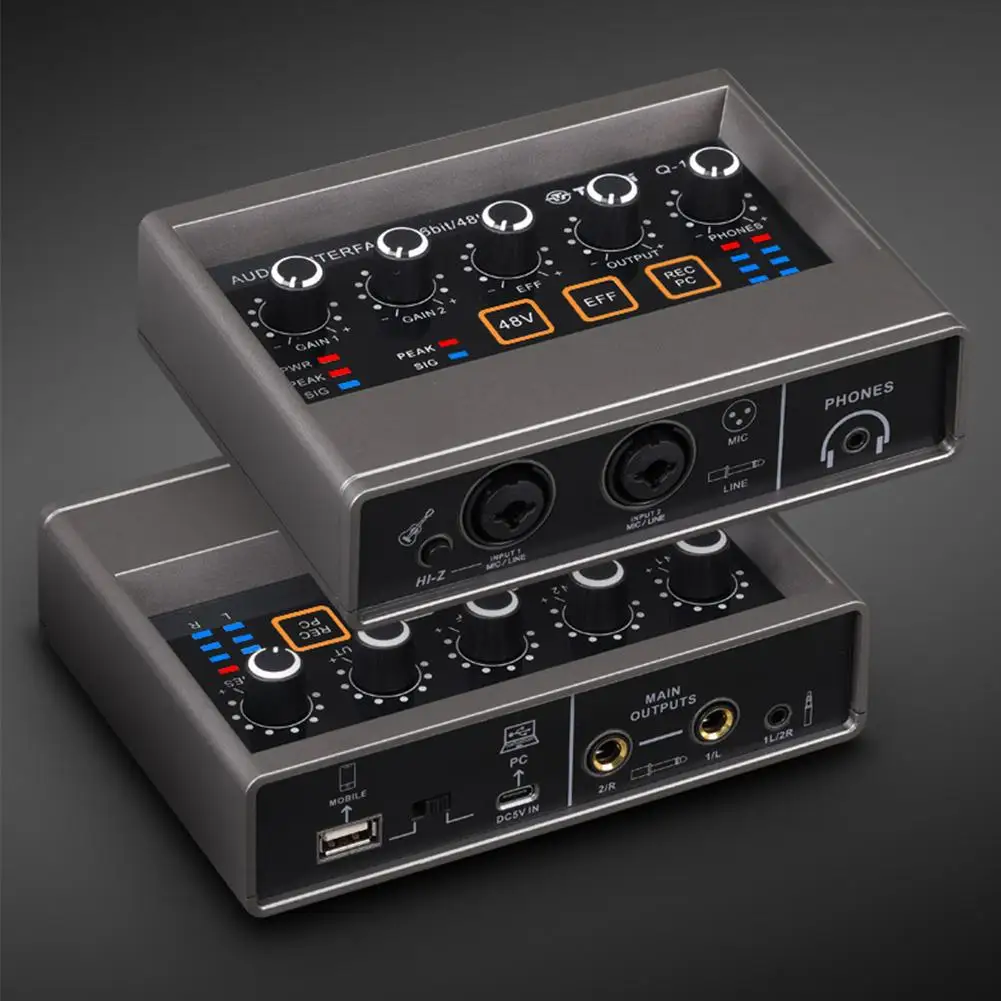 Professional-Podcast-Recording-Sound-Card-DSP-reverbera-o-K-cantando ...