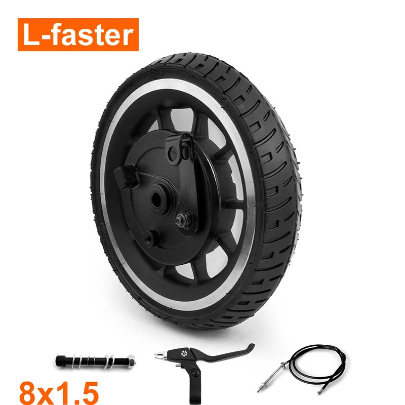8-inch-Scooter-Wheel-8-Inch-Solid-Tire-With-Drum-Brake-200mm-Tubeless ...