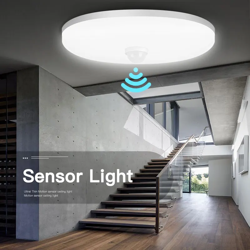 Motion-Sensor-LED-Ceiling-Light-Smart-Home-Bathroom-Porch-Stairs-Aisle ...