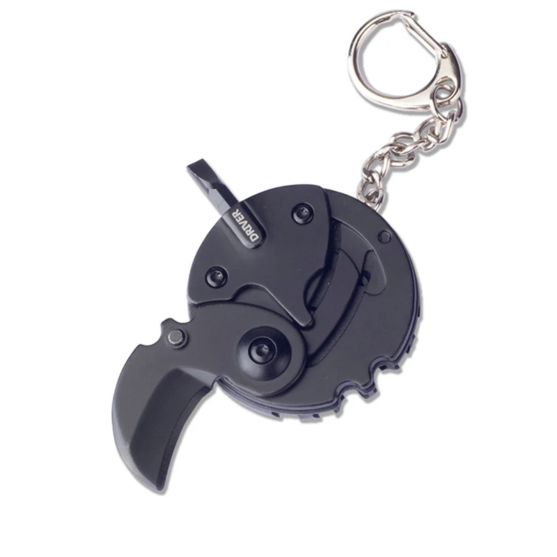 Keychain-Screwdriver-Multifunctional-Hexagon-Coin-Outdoor-EDC-Tool ...