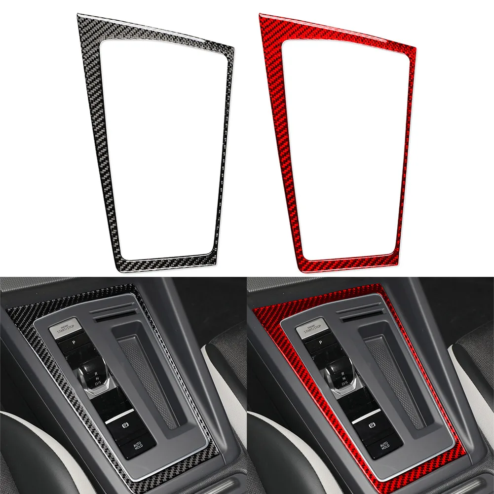 Carbon-Fiber-Car-Gear-Shift-Panel-Frame-Cover-Trim-Decorative-For ...