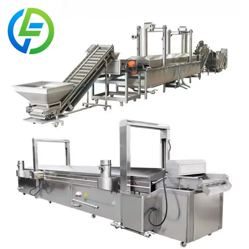 Fried Potato Chip Production Line Chips Manufacturing Machine Thin ...