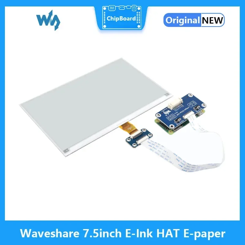 Waveshare-7-5inch-E-Ink-HAT-E-paper-Display-800x480-Supports-Raspberry ...