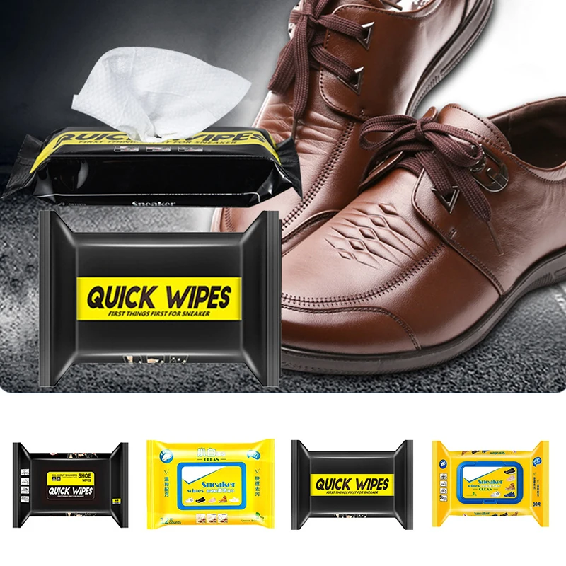 12-30Pcs-Shoe-Sneaker-Wipes-Quickly-Cleaning-Disposable-Shoe-Wet-Wipes ...