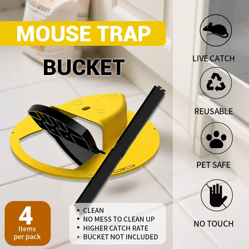 1 Pack Mouse Trap Bucket Lid, 5 Gallon Buckets Lids Mice Traps ...