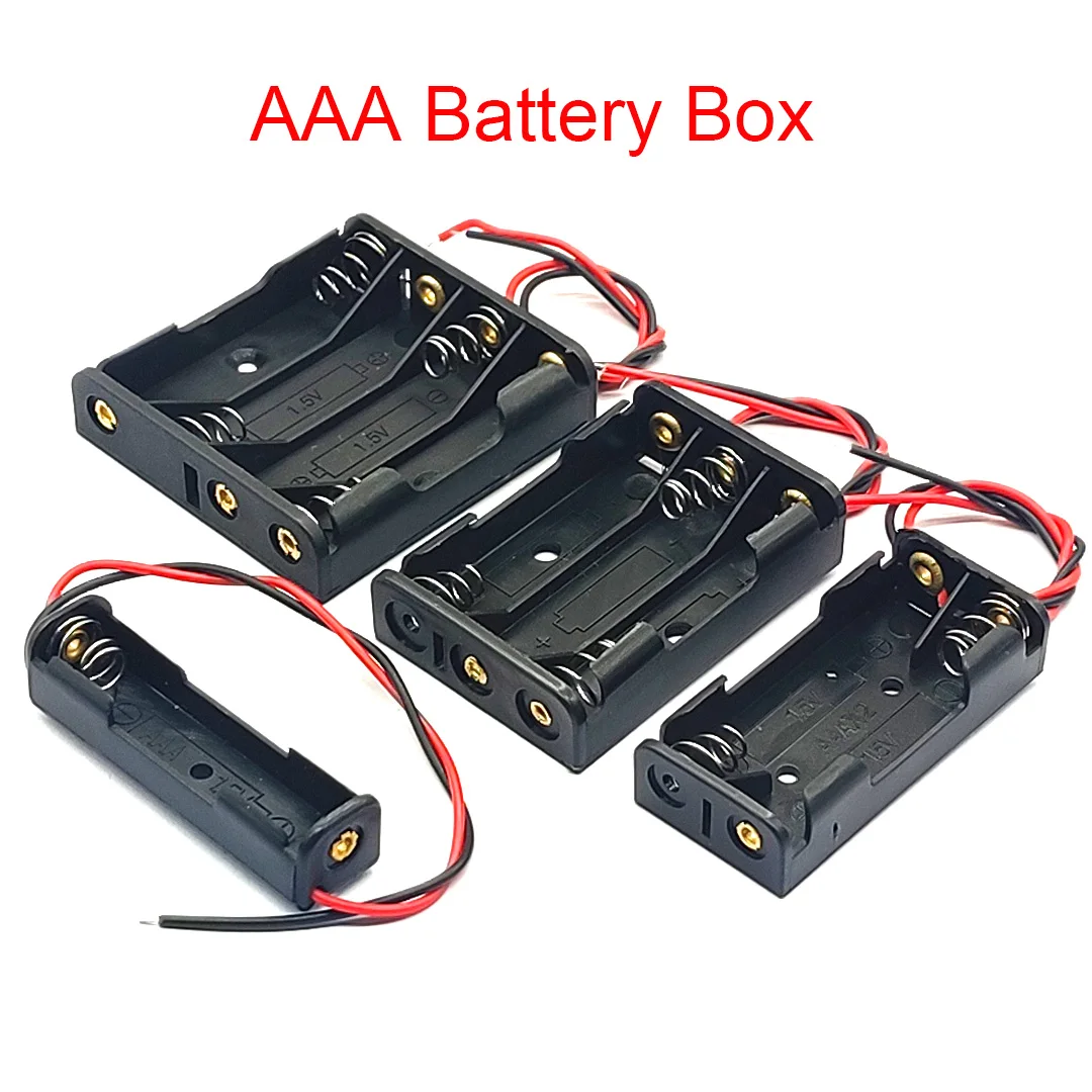 AAA-Battery-Case-1-2-3-4-Slot-Battery-Box-Battery-Holder-With-Leads ...
