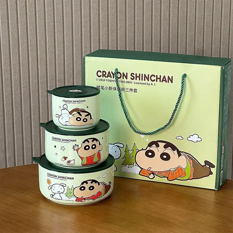 3pcs-Anime-Crayon-Shinchan-Ceramic-Bowl-Cartoon-Shin-chan-Spring-Outing ...