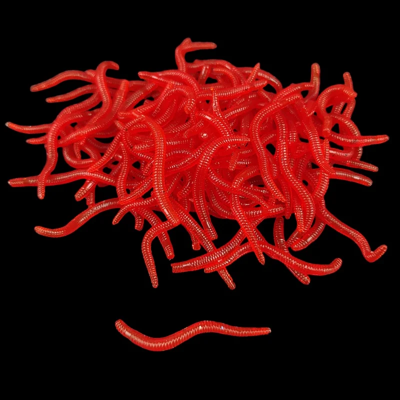 50Pcs-100Pcs-3-5CM-Worm-Soft-Lure-Silicone-Bait-Wobbler-Pike-Goods-For ...