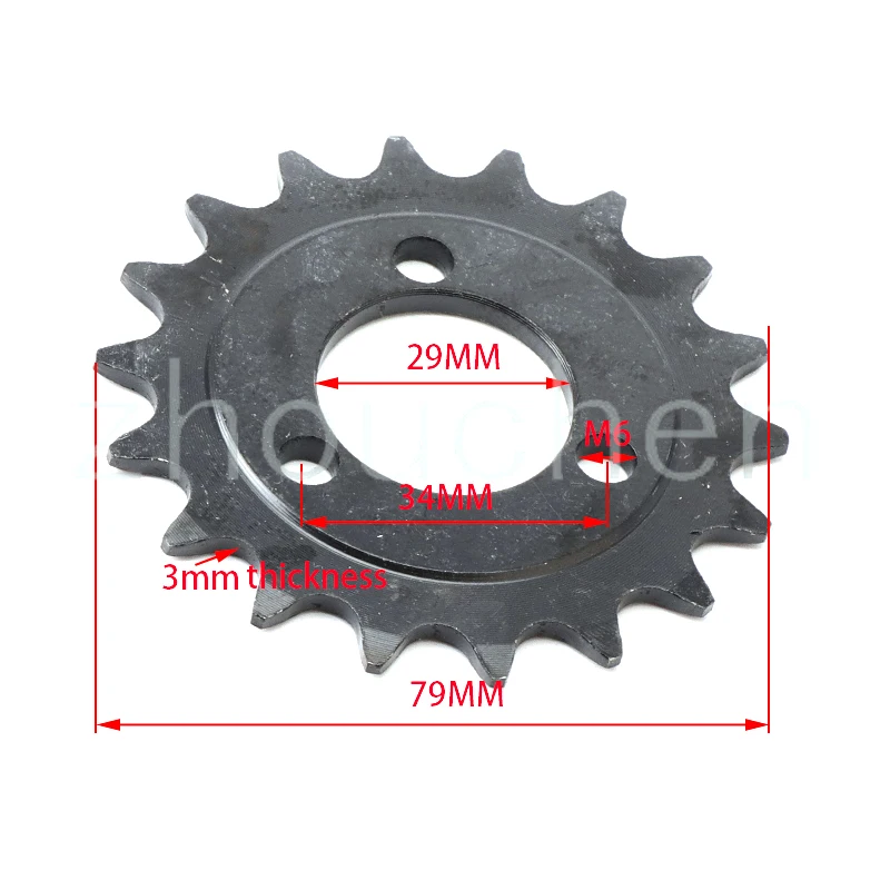 1Pcs 410 sprocket 18T sprocket racing chain plate motorcycle scooter ...