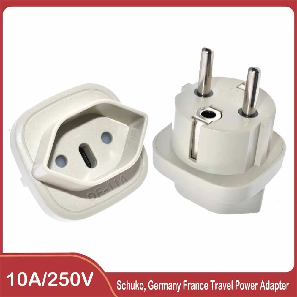 Switzerland-to-Euro-plug-adapter-Italy-to-EU-Converter-Brazil-to-Type-F ...