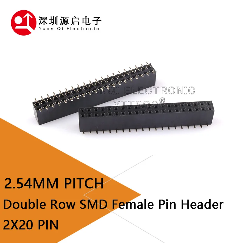 5pcs 2.54mm PH8.5mm 2x20P 40Pin 2*20Pin Double Row SMD Surface Mount ...