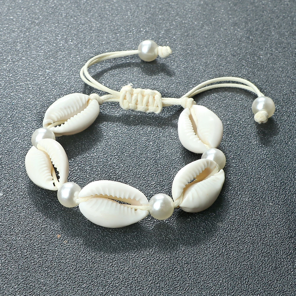 Boho-Pearl-Seashell-Bracelet-for-Women-Jewelry-Summer-Beach-Shell ...