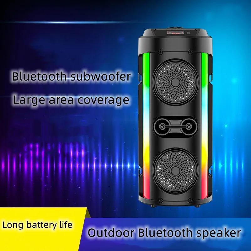 Large-Square-Dance-Portable-Bluetooth-Speaker-LED-Colorful-Light ...
