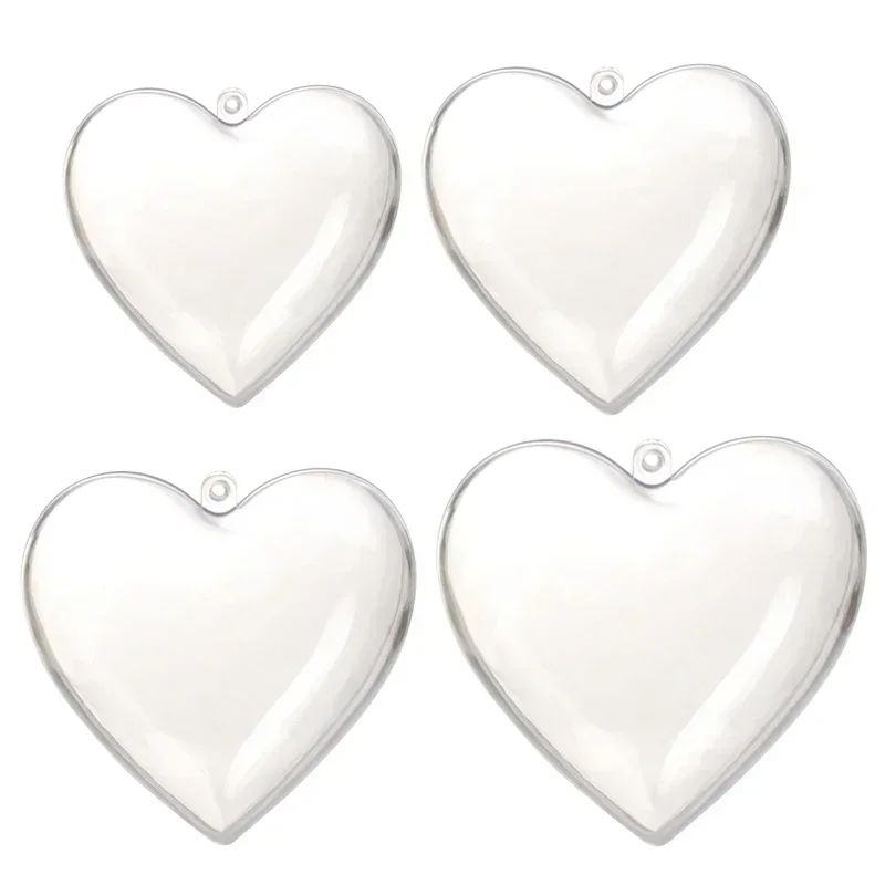 10Pcs-Transparent-Heart-Shape-Balls-DIY-Plastic-Fillable-Ball-For ...