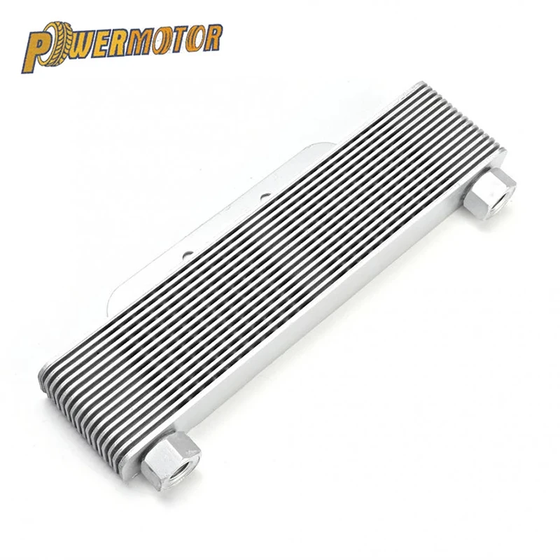 Motorcycle-Oil-Cooler-Cooling-Radiator-15-Rows-Engine-Aluminum-300cc ...