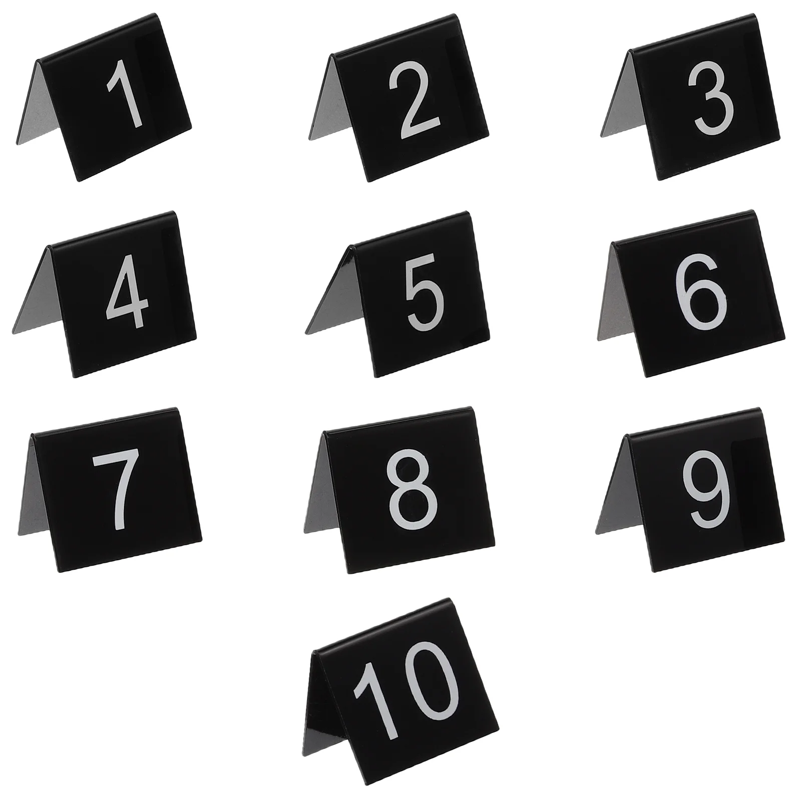 10-Pcs-Triangle-Table-Cards-Number-Marker-for-Evidence-Double-Sided ...