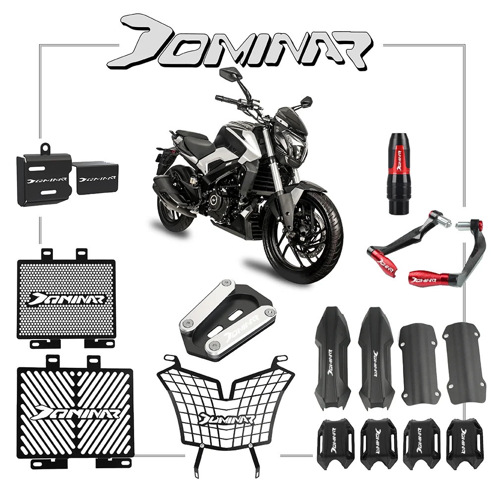 Headlight-Guard-FOR-BAJAJ-DOMINAR-250-DOMINAR-400-Side-Stand-Brake ...