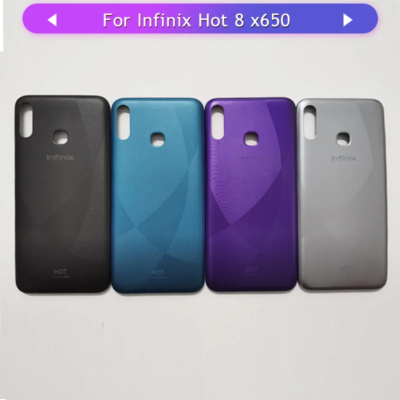 Battery Cover For infinix hot 8 x650 Back Glass Cover Back Battery Case ...
