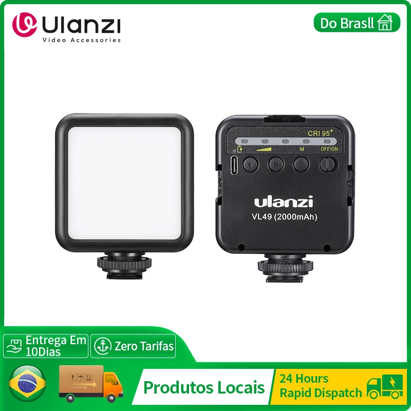 Ulanzi-mini-port-til-led-luz-de-v-deo-triplo-sapato-frio-recarreg-vel ...