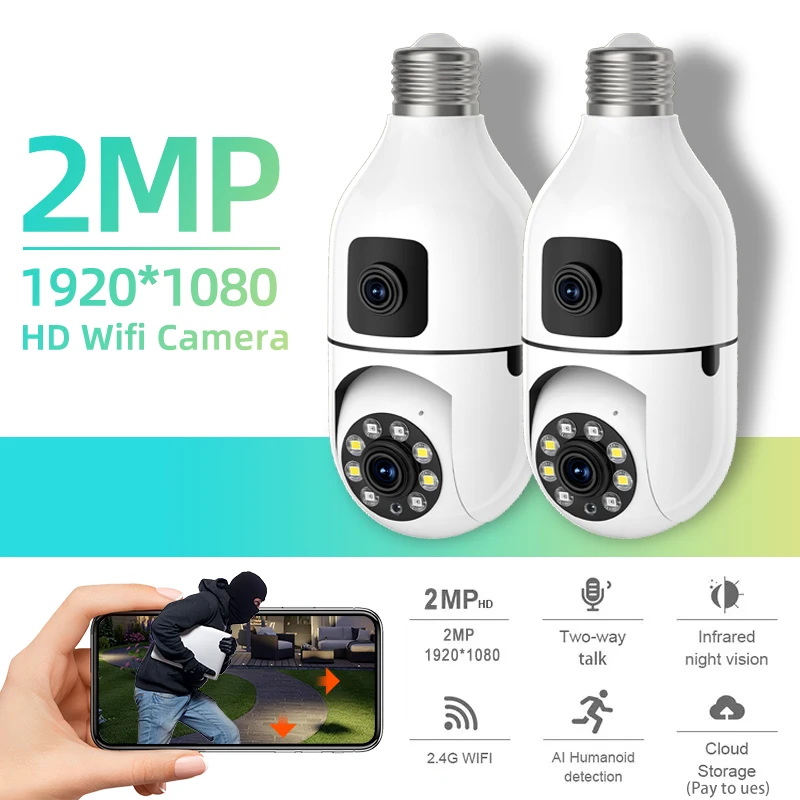 2MP-Dual-lens-Wifi-Camera-Two-Way-Talk-AI-Mobile-Tracking-E27-Connector ...