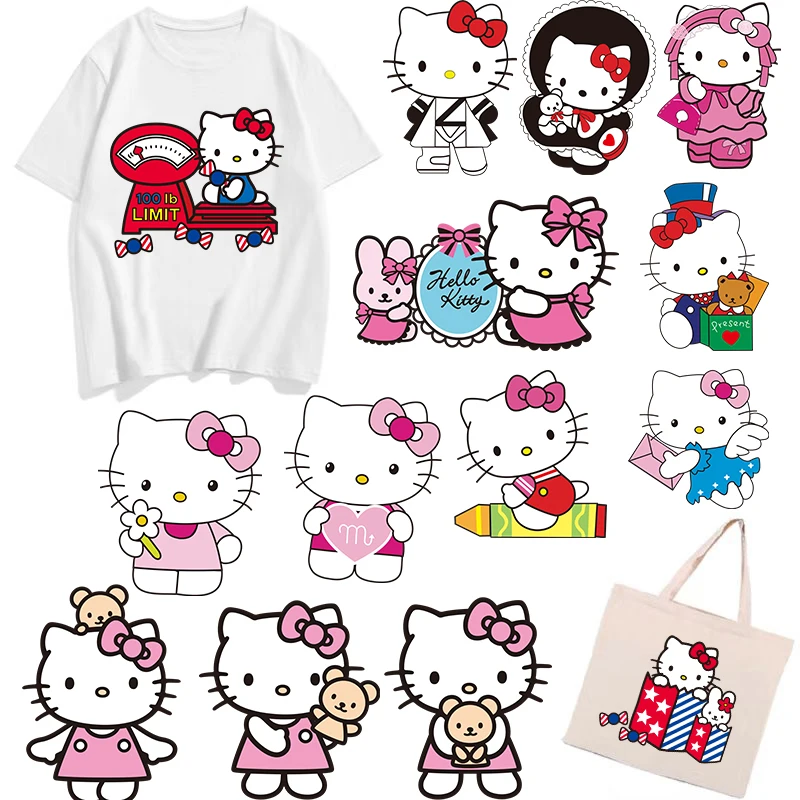 Fashion-Hello-Kitty-Iron-on-Heat-Transfer-Stickers-for-Children-s ...