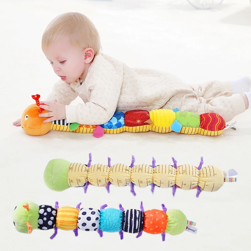 Baby-Rattle-Musical-Caterpillar-Worm-Soft-Infant-Plush-Toys-Educational ...