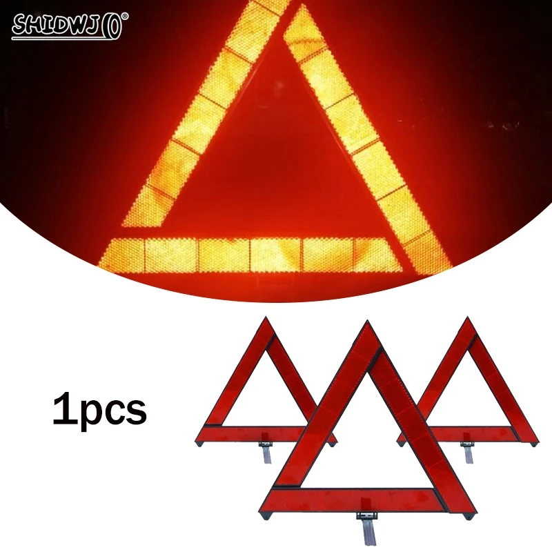 Car-Tripod-Folded-Stop-Sign-Reflector-Car-Emergency-Breakdown-Warning ...