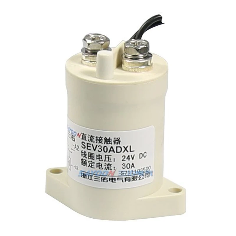High Voltage 5-1000v 30a Dc Contactor Power Relay Sev30adxl Coil 12v ...