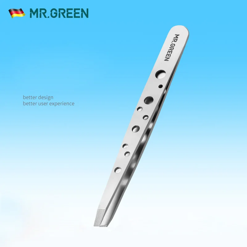 MR-GREEN-Pinzas-para-cejas-con-mango-curvo-extractor-de-pelos-finos ...