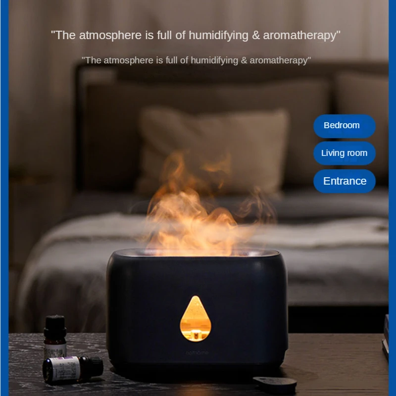 Nathome Flame Air Humidifier Aromatherapy Machine Humidifier Light ...